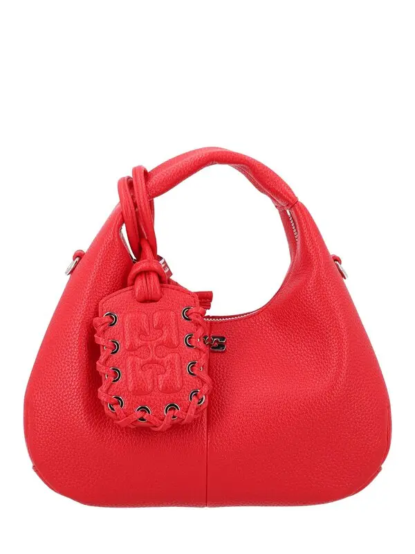 GANNI Mini Hobo Bag - Red