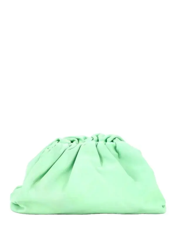Bottega Veneta The Pouch Leather Teen Clutch Bag - Green