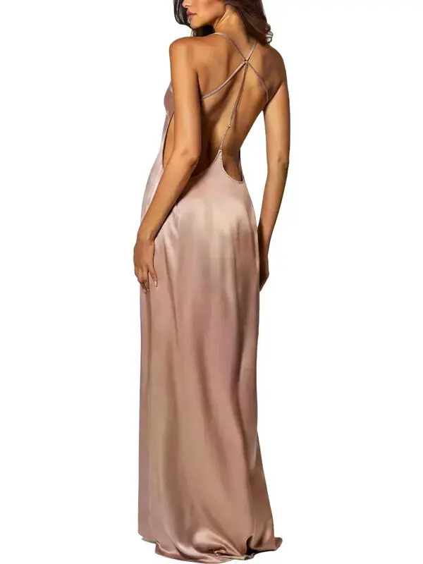 Kiki De Montparnasse Soie Open-back Dress - Pink