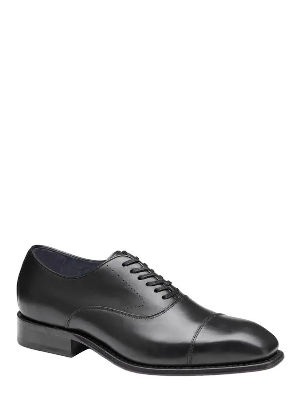 Johnston & Murphy Ashton Cap-toe Derby - Black Full Grain