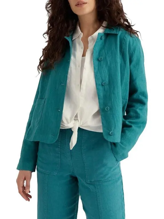 SEASALT CORNWALL Arame Linen Jacket - Deep Dive