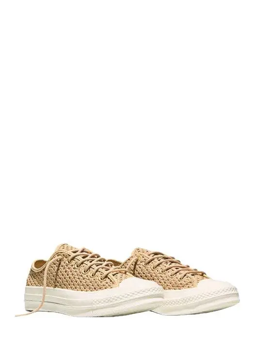 CONVERSE Chuck 70 Woven Leather Low-top Sneakers - Hay Day/hay Day/egret