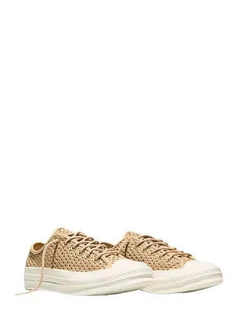 CONVERSE Gender Inclusive Chuck 70 Woven Leather Sneaker - Hay Day/hay Day/egret