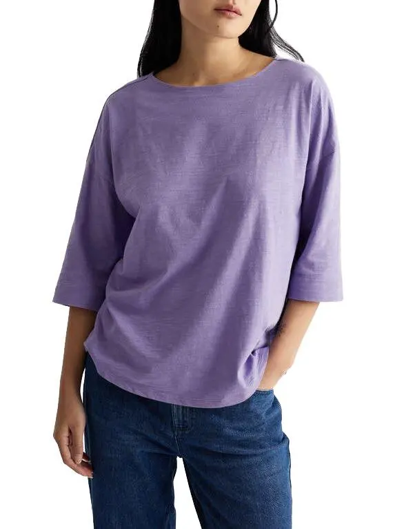SEASALT CORNWALL Tremayne Quay Organic Cotton Top - Bellflower