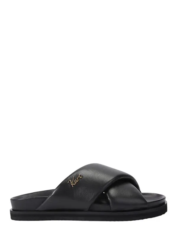 Kurt Geiger Baron Cross Strap Slide Sandal - Black