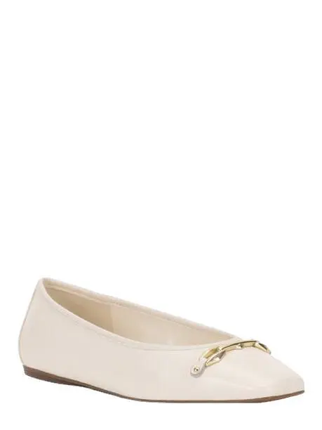 Vince Camuto Virna Square Toe Flat - Coconut Cream