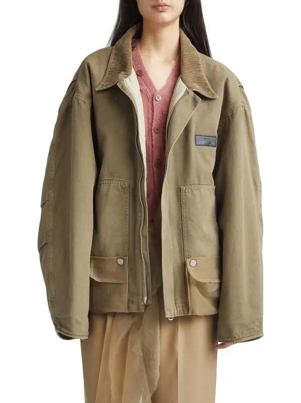MAGLIANO Cantiere Cotton Canvas Jacket - Khaki