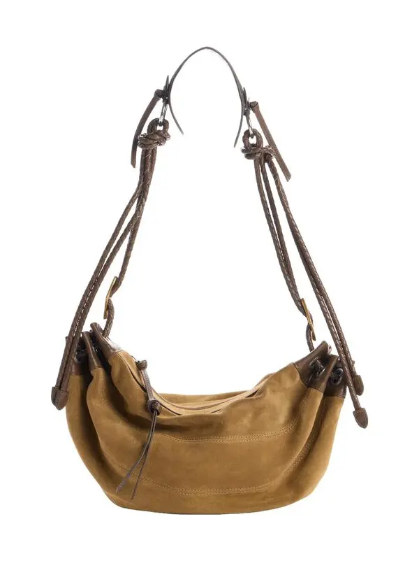 Isabel Marant Medium Maia Suede Shoulder Bag - Taupe