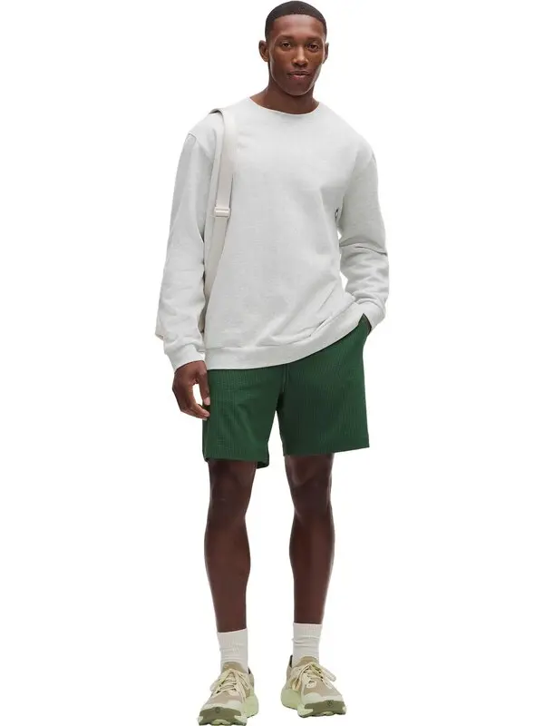 Lululemon Abc Textured Wovenair Pull-on Short 7 - Green Cove
