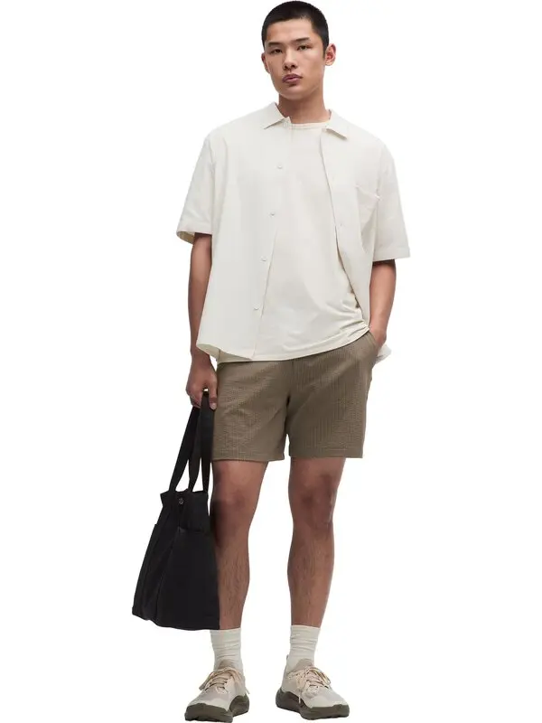 Lululemon Abc Textured Wovenair Pull-on Short 7 - Nomad