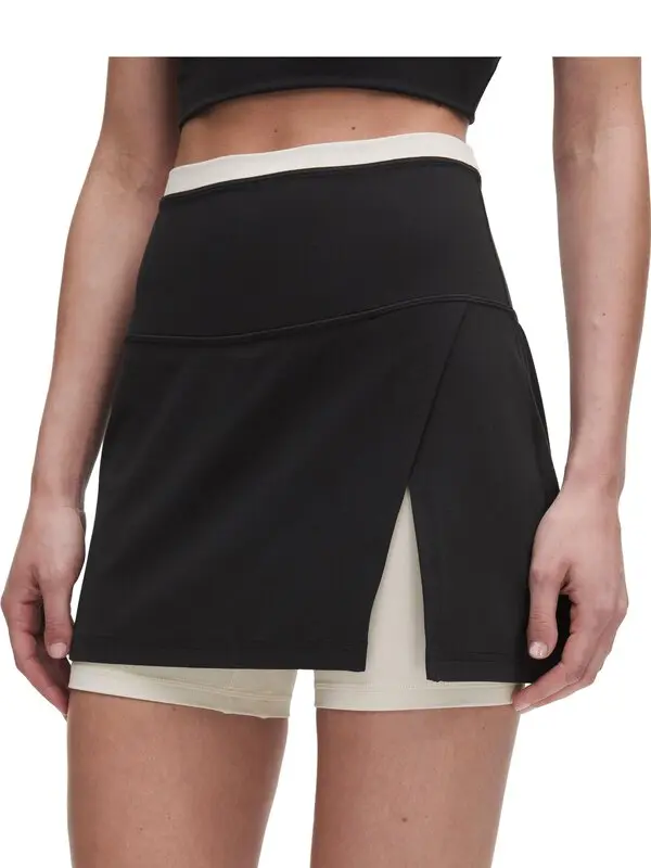 Lululemon Align™ Side-slit Skirt - Black/light Ivory