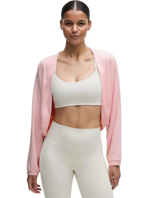 Lululemon Becalm Shrug - Pink Pearl