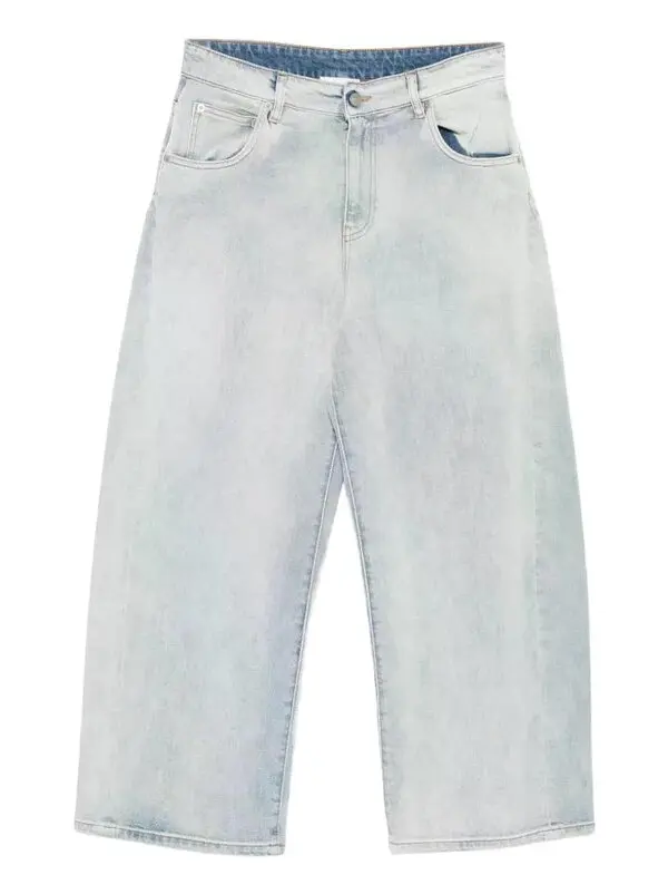 Erika Cavallini Belt-loops Jeans - Blue