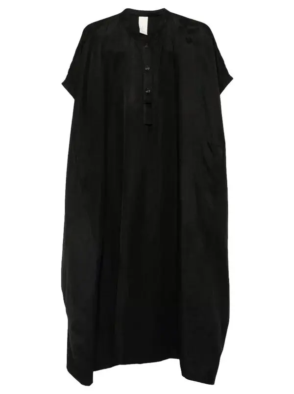 Soh Short Sleeve Midi Dress - Black