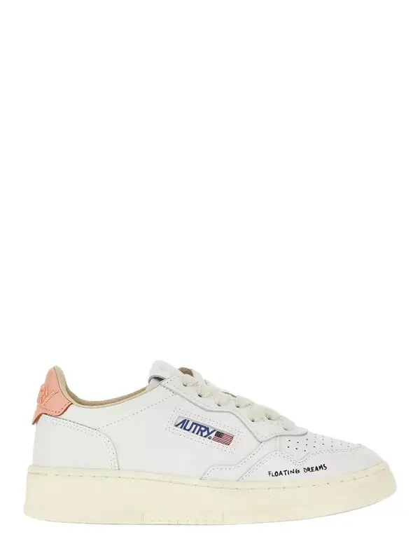 AUTRY Medalist Perforated Leather Sneakers - White