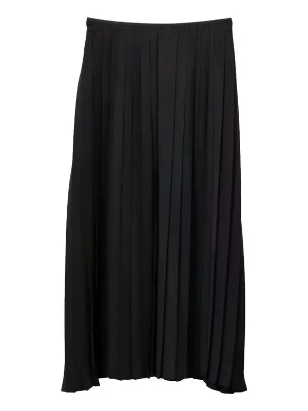 Junya Watanabe Pleated Midi Skirt - Black