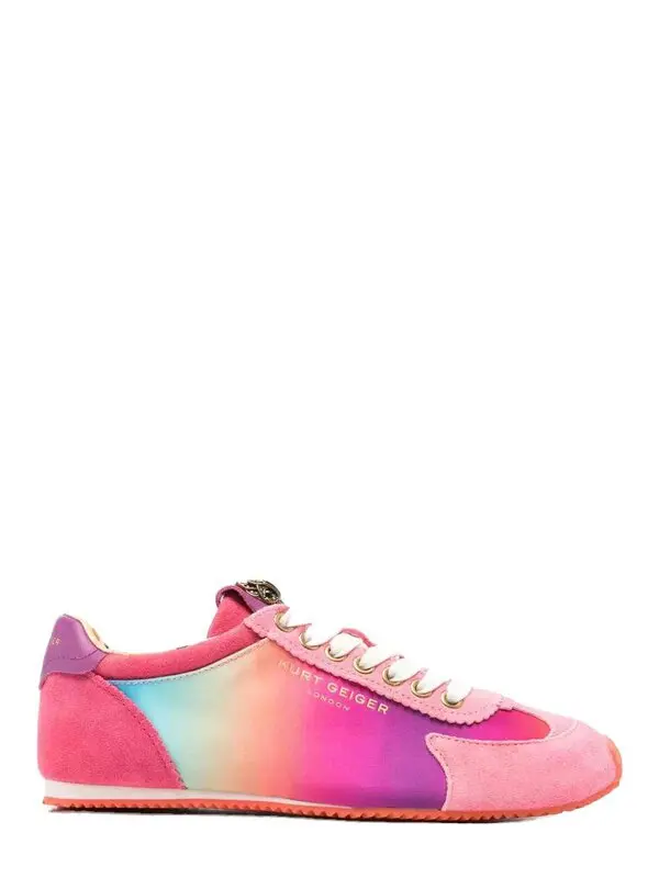 Kurt Geiger Ombre Suede Panel Sneakers - Pink
