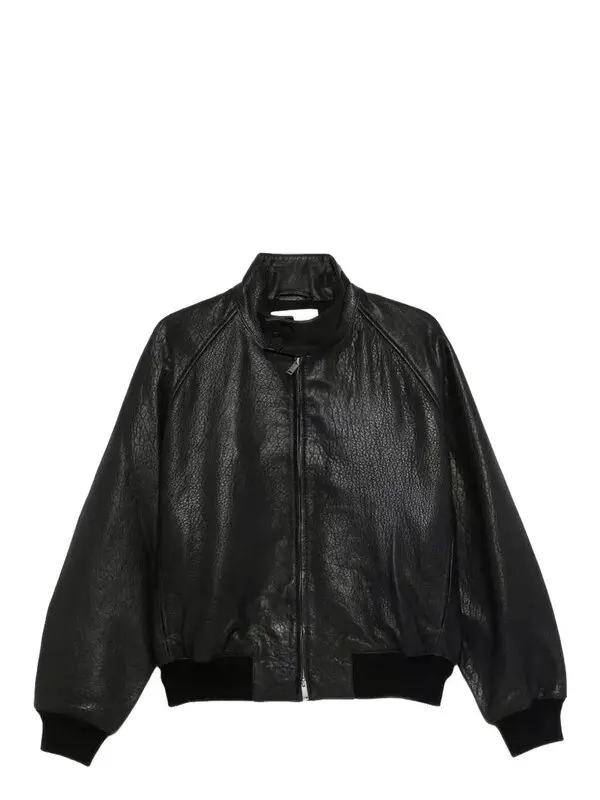 Studio Nicholson Zip-up Bomber Jacket - Black