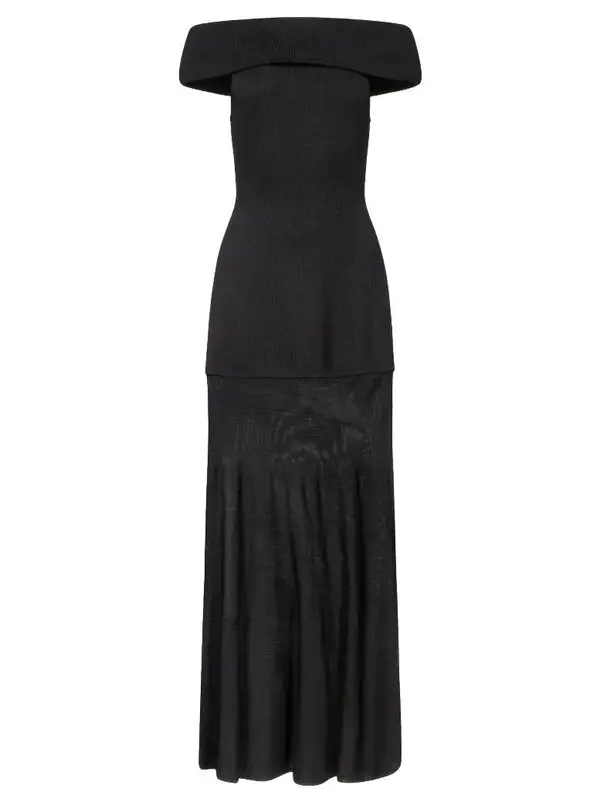 FFORME Rosina Off-the-shoulder Maxi Dress - Black
