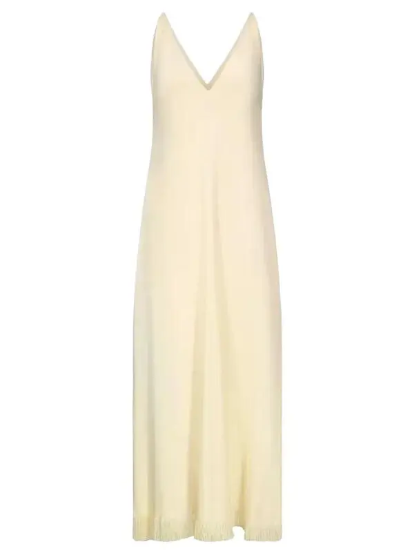 FFORME Heloise Fringed Maxi Dress - Neutrals