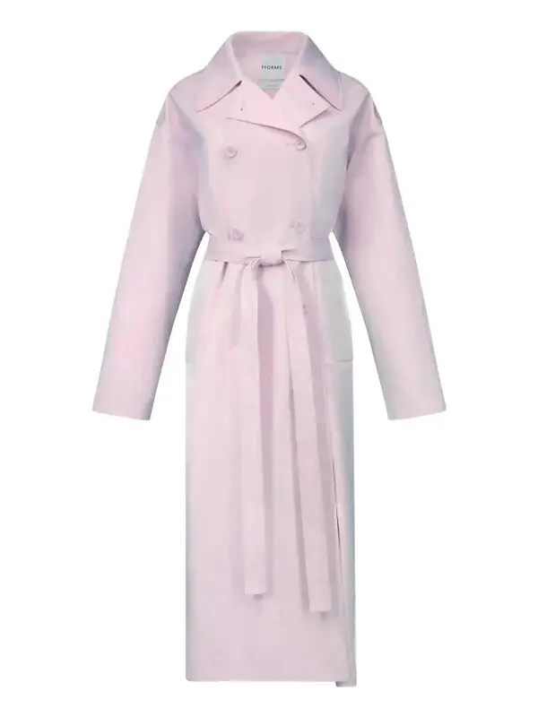 FFORME Leonie Double-breasted Trench Coat - Pink