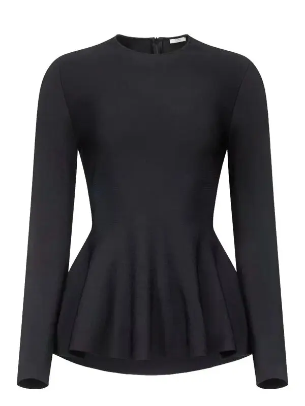FFORME Isla Peplum Blouse - Black