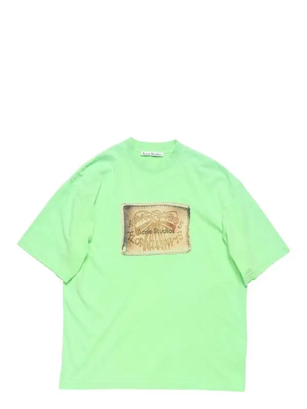 Acne Studios Bow Logo Shirt Neon - Green