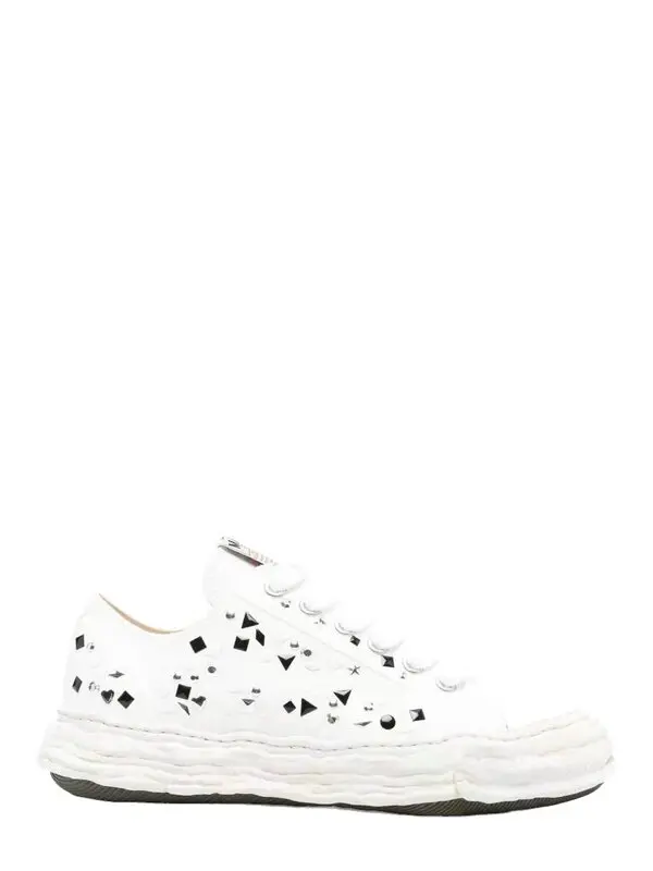 Mihara Yasuhiro Stud-embellished Chunky-sole Sneakers - White