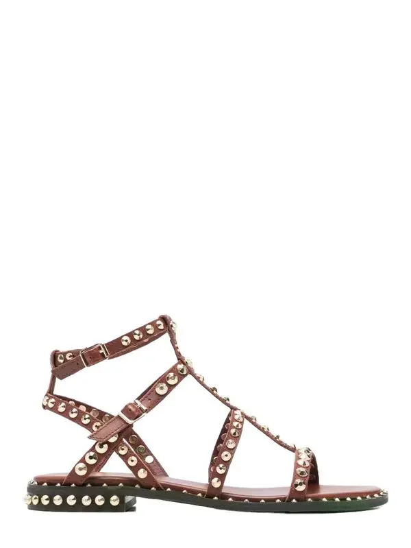 Ash Stud-embellished Sandals - Brown