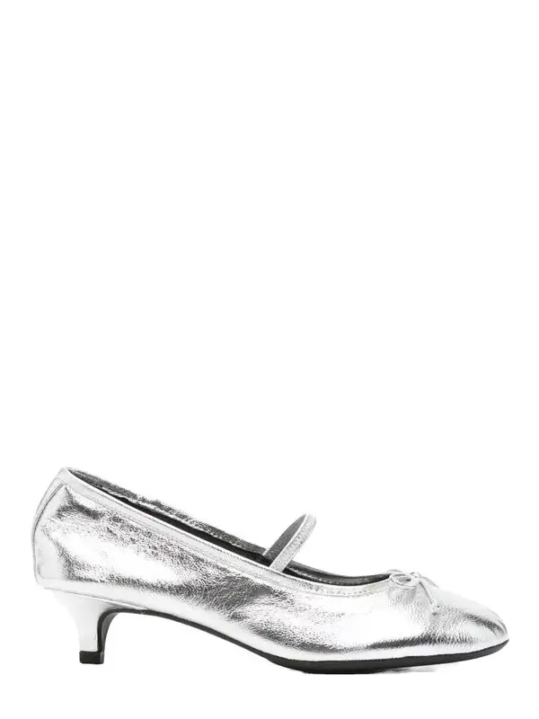 Ash Elodie Bis Bow-detail Pumps - Silver