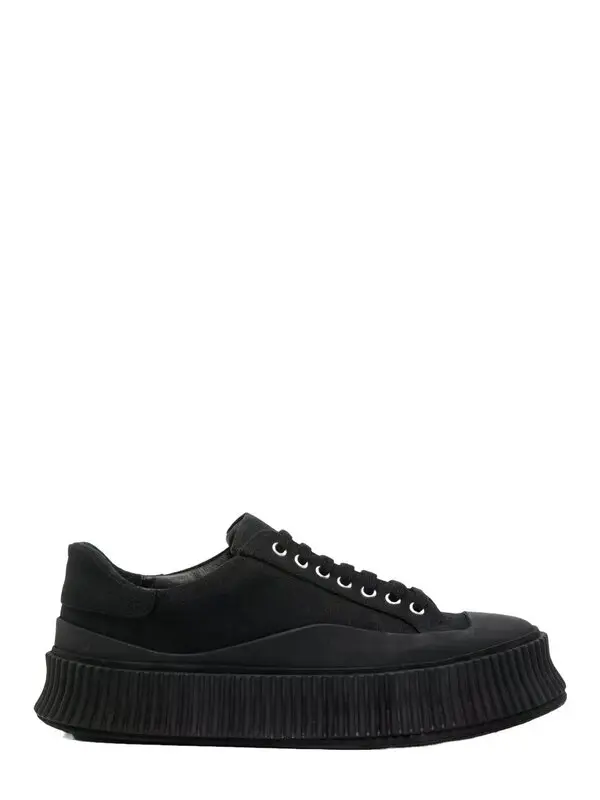 JIL SANDER Vulcanised-sole Low-top Sneakers - Black