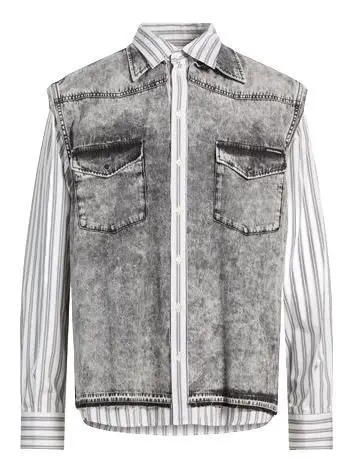 Dolce & Gabbana Denim Shirt Light Size Cotton - Grey