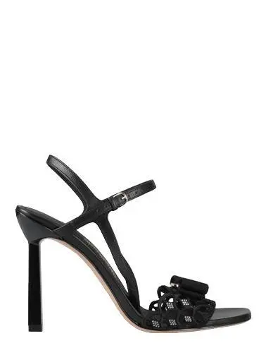 FERRAGAMO Sandals With Appliqués - Black