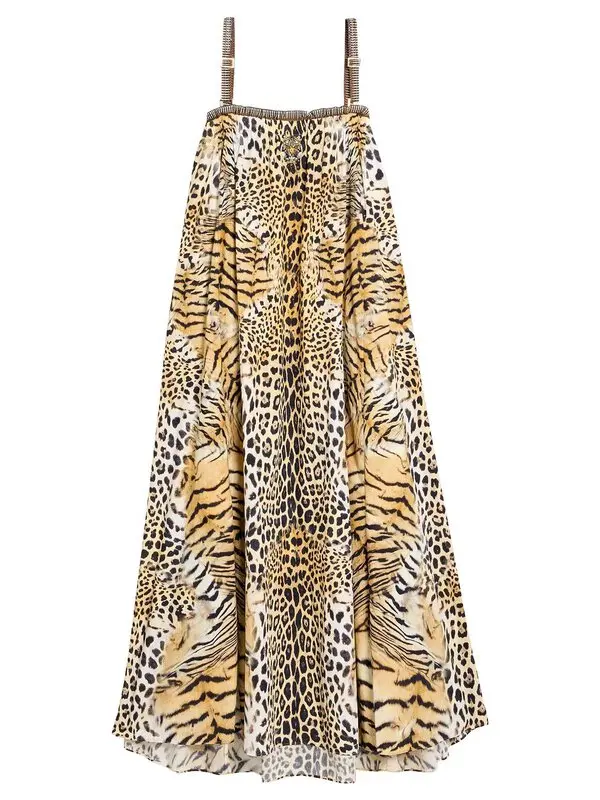 Camilla Crystal-embellished Leopard-print Maxi Dress - Animal Print