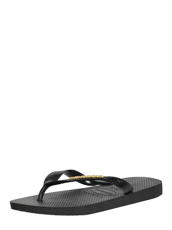 Havaianas Top Logo Sandals - Black/black