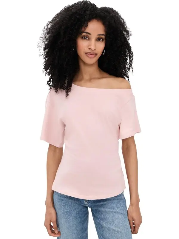 EB DENIM Elena Off The Shoulder Top - Soft Pink