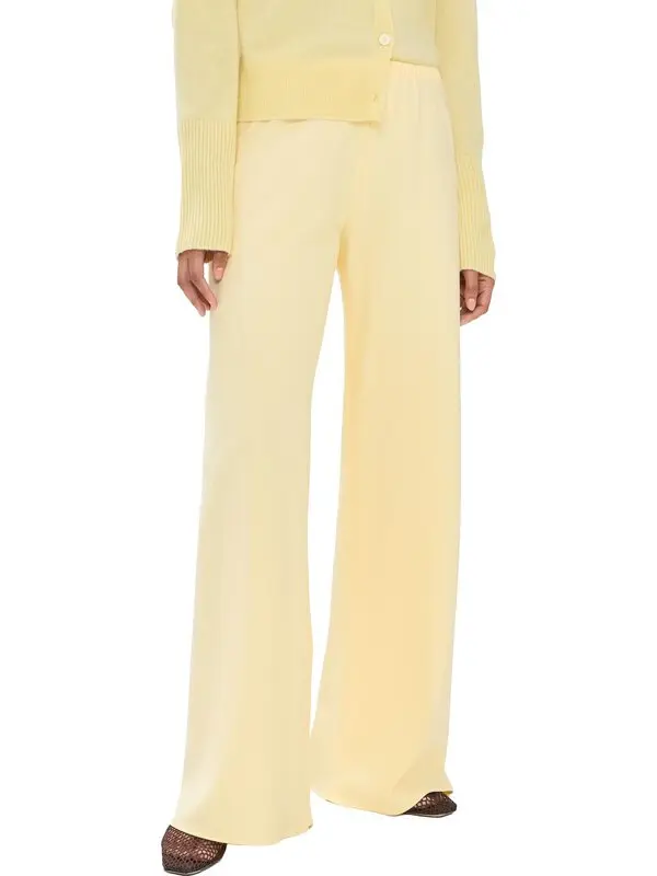 LA LIGNE Bonotto Crepe Colby Pants - Butter