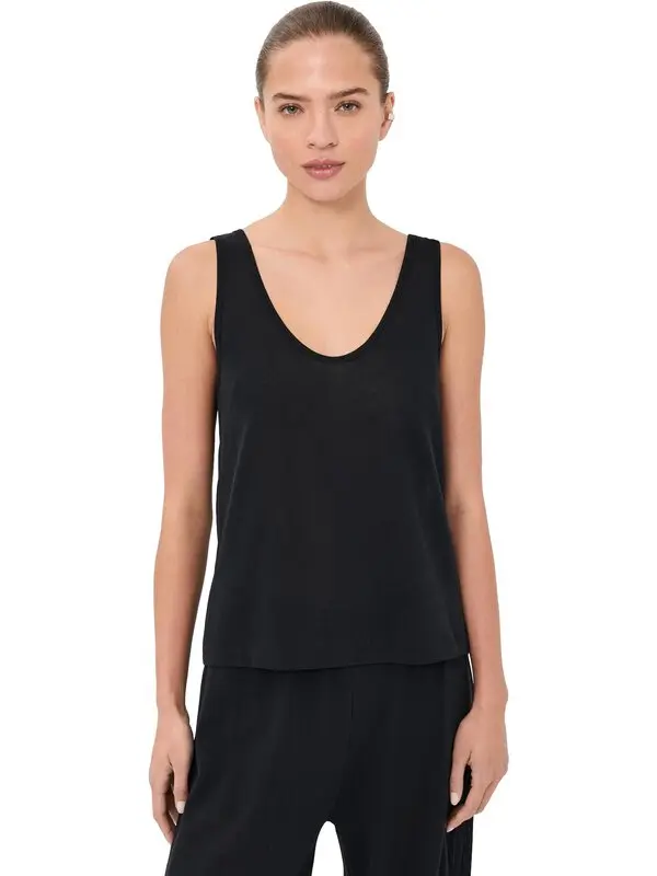 Bite Studios Cotton Crepe Tank - Black