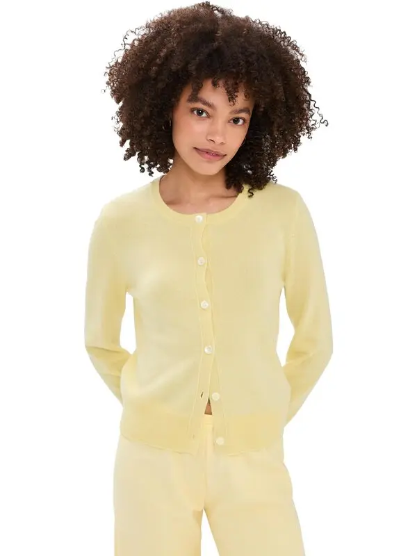 LA LIGNE Cashmere Cardigan - Butter