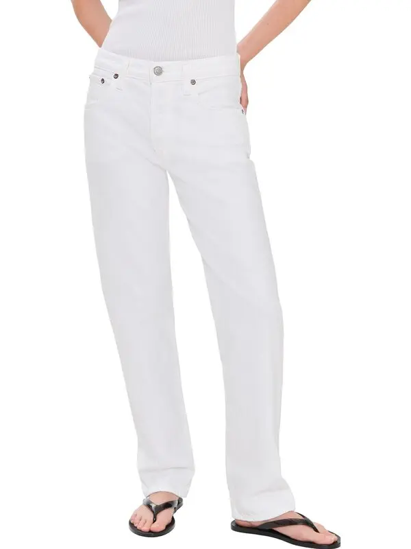 AGOLDE Romney Straight Leg Jeans - Marshmallow