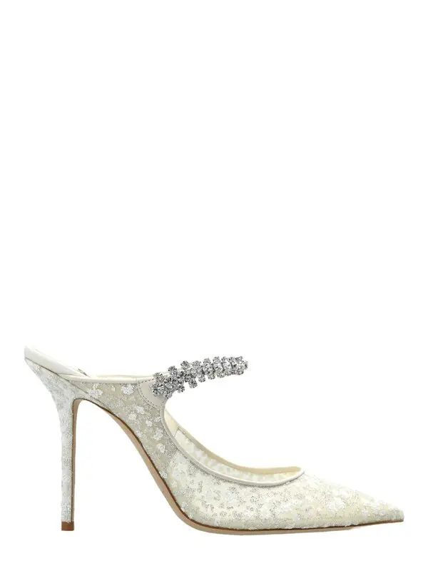 JIMMY CHOO Heeled Mules - White