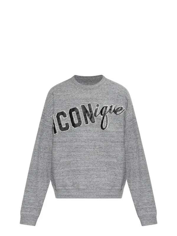 Dsquared2 Oversized "iconique" Sweatshirt - Grey