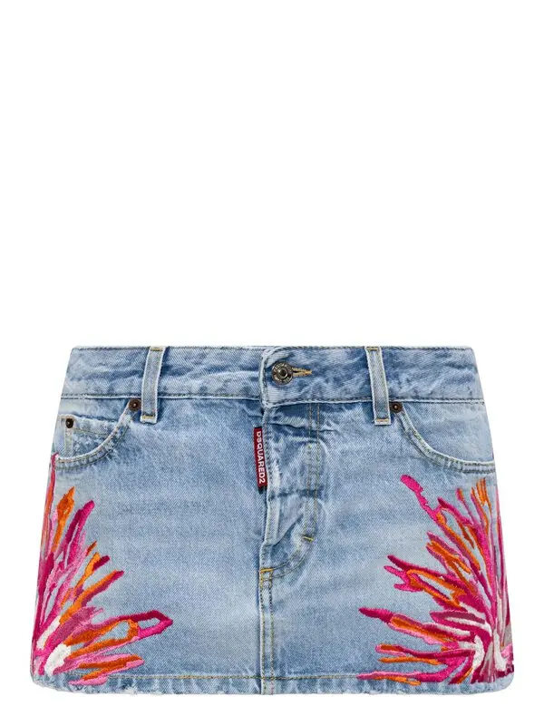Dsquared2 Denim Mini Skirt - Blue
