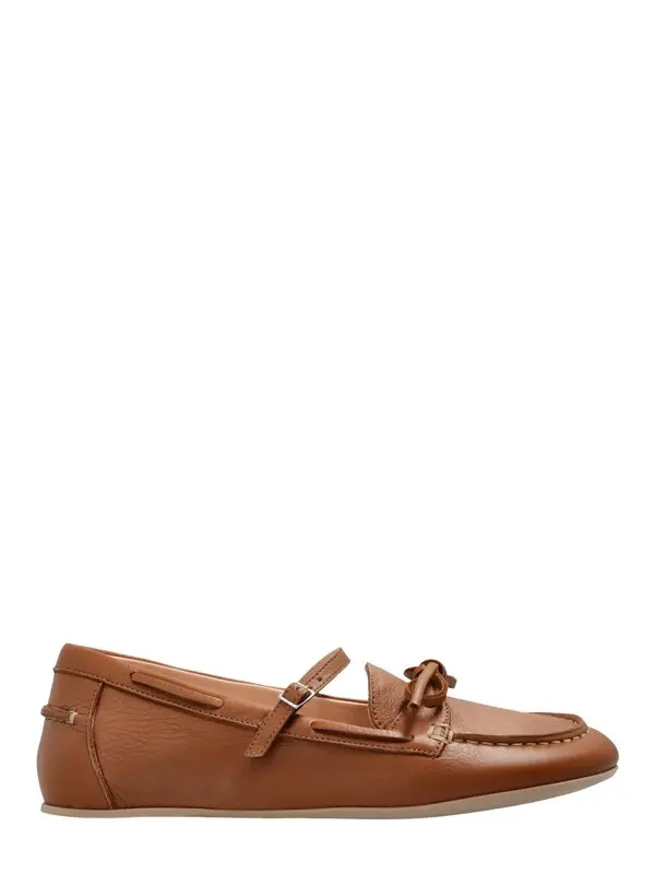 Agl Hoola Hoop’ Leather Loafer - Brown