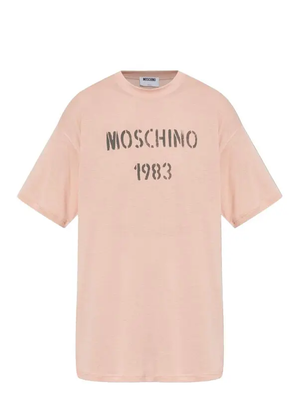 Moschino Oversize T-shirt - Pink