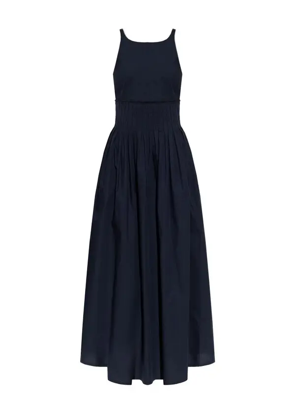 Emporio Armani Sleeveless Midi Dress - Navy Blue