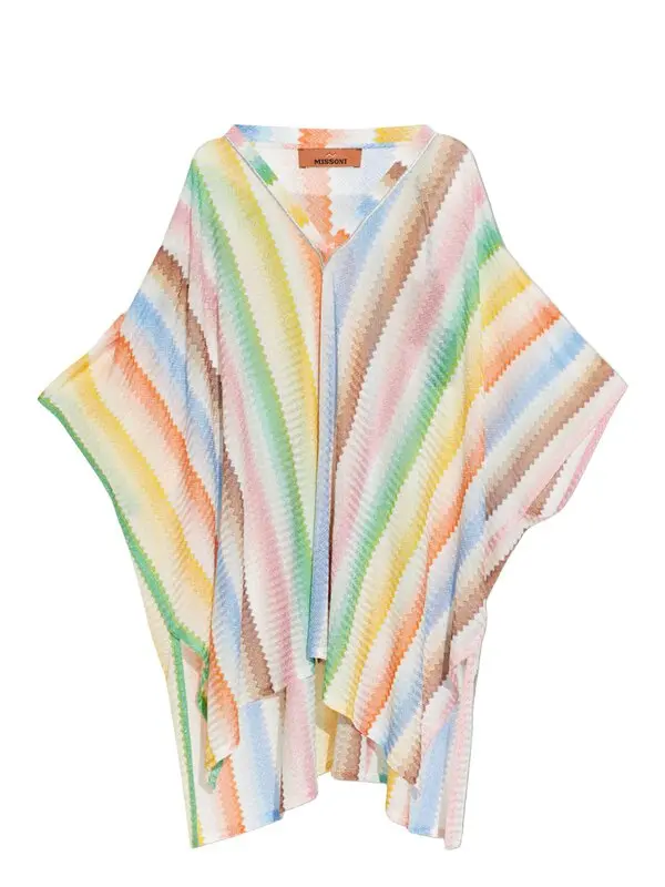 Missoni Patterned Poncho - Multicolour