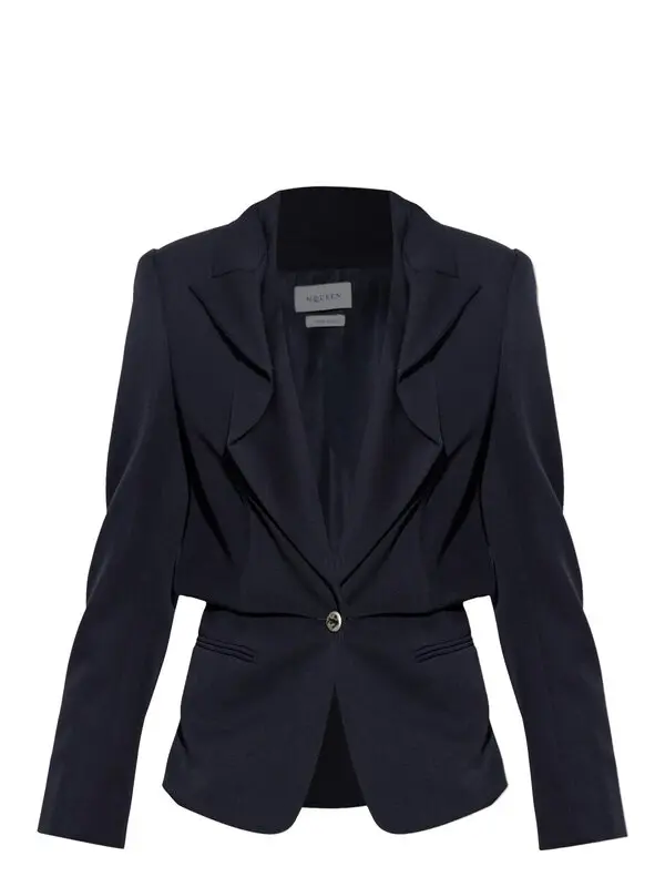 Alexander McQueen Wool Blazer - Navy Blue