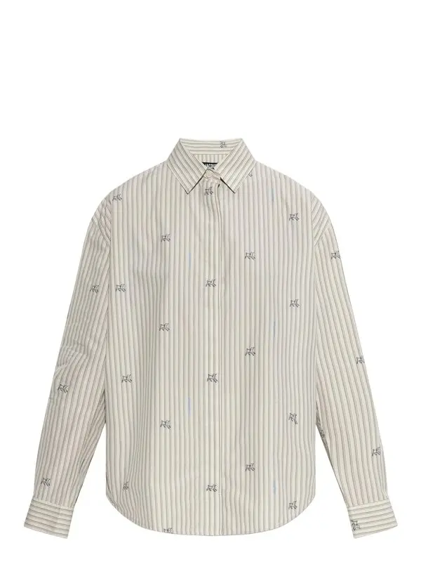 Jacquemus Simon Striped Shirt - Grey