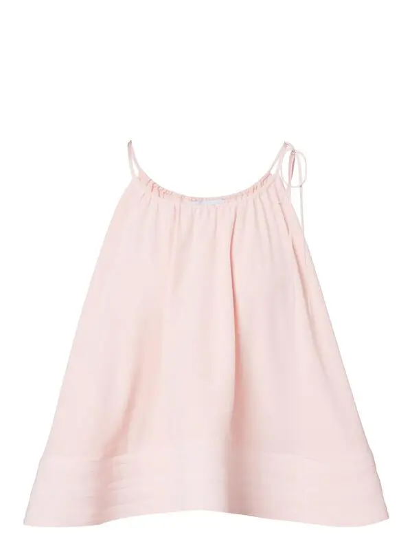 Stella McCartney Silk Crop Top - Pink